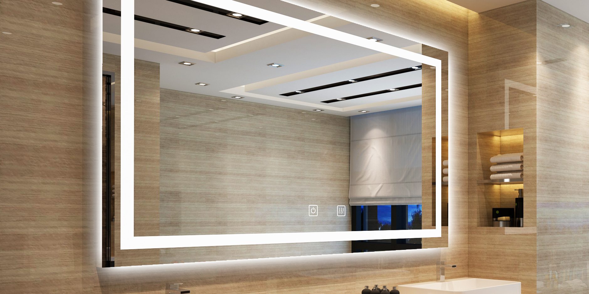 Anti-fog film for mirrors & glass